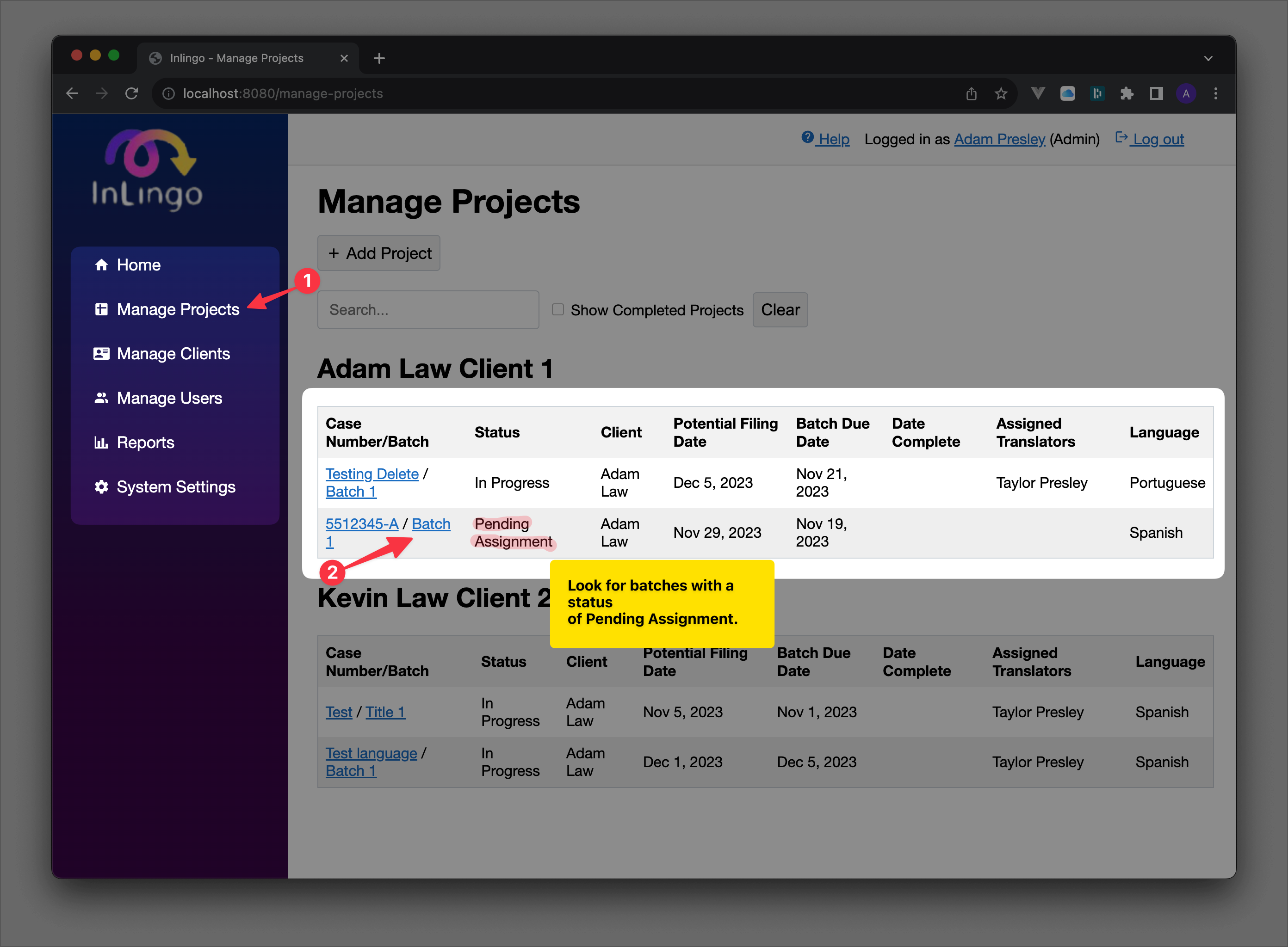Inlingo - Documentation