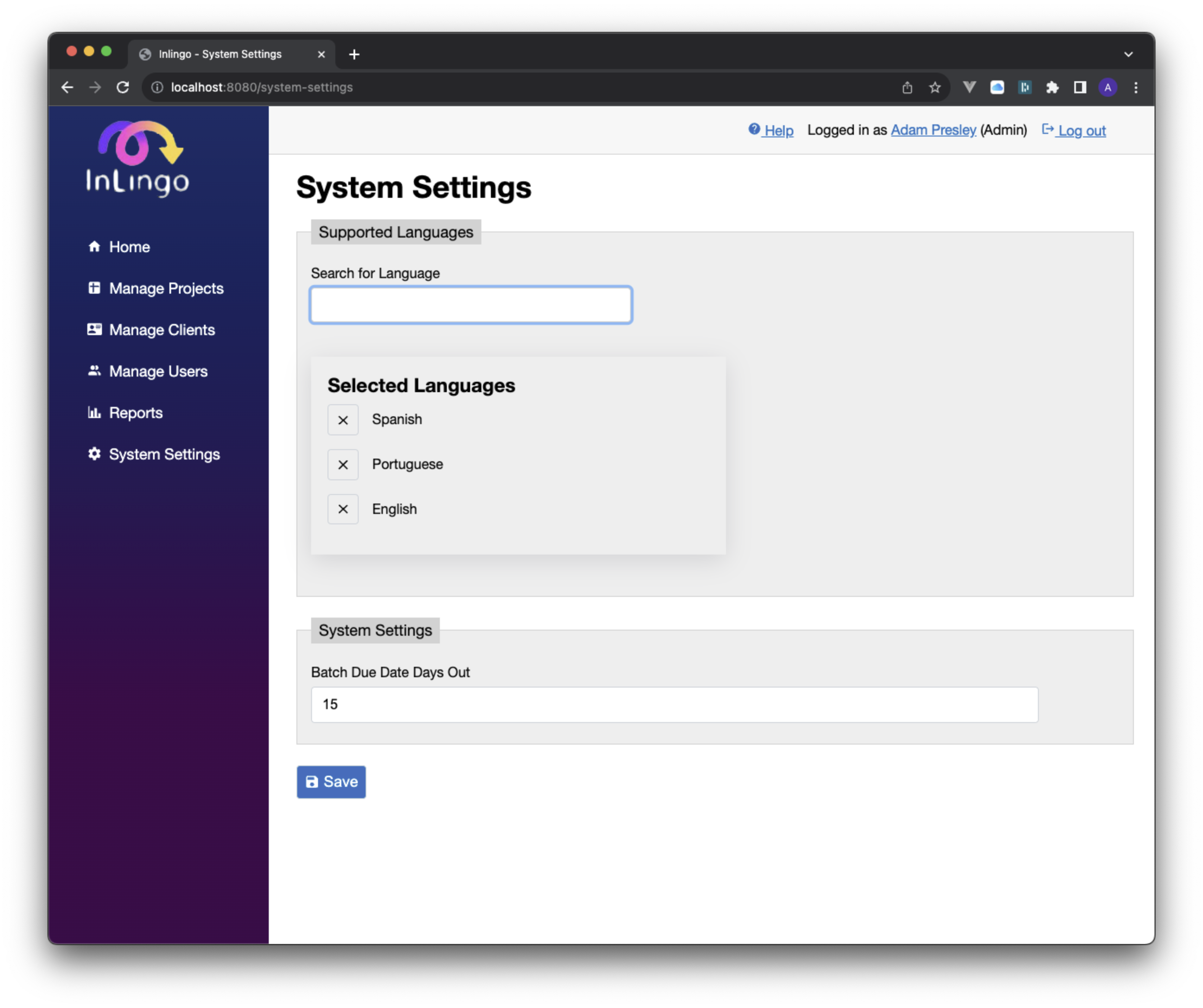 Inlingo - Documentation