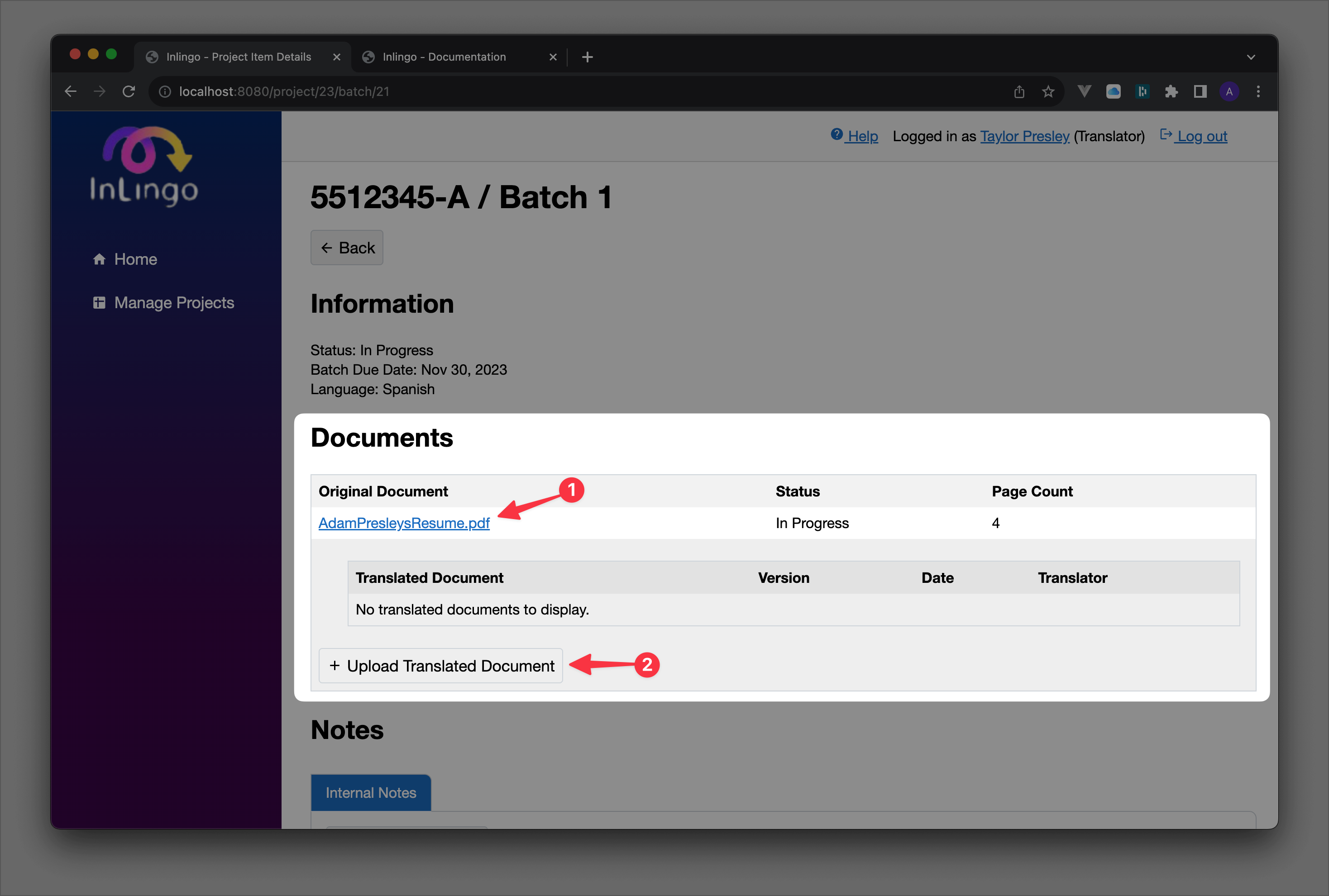 Inlingo - Documentation